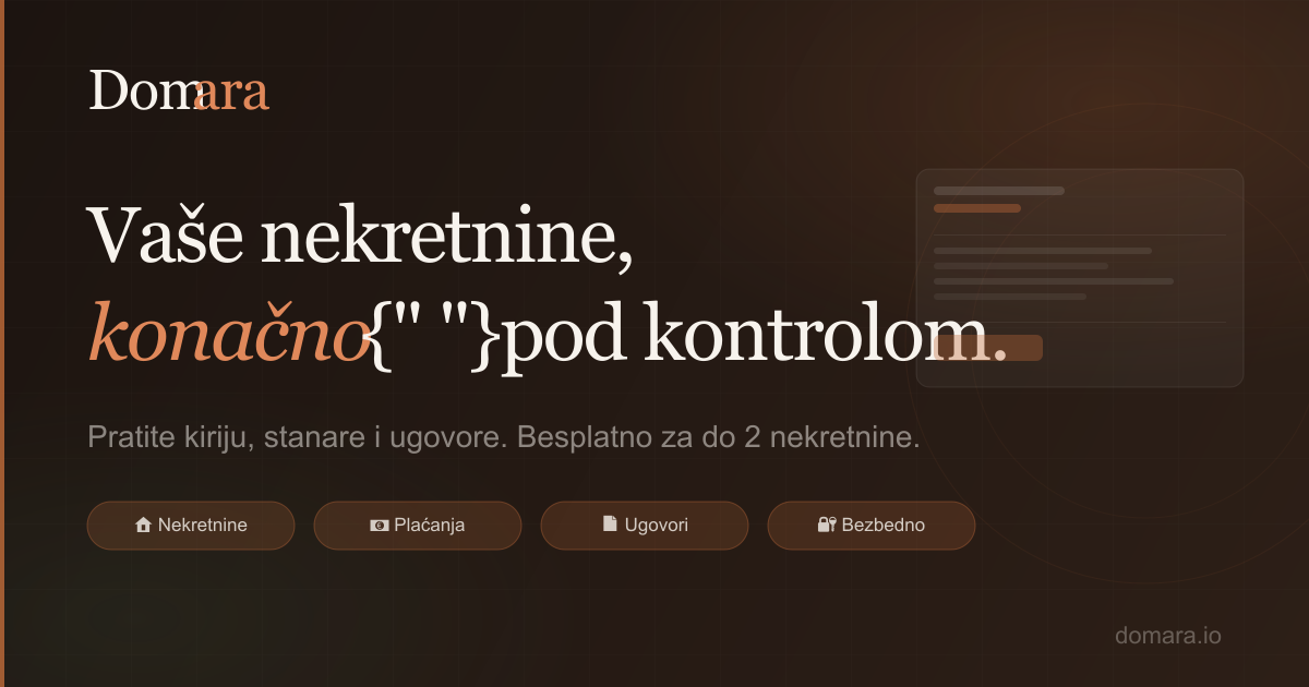 Besplatni obrasci za stanodavce — 9 PDF obrazaca za iznajmljivanje | Domara